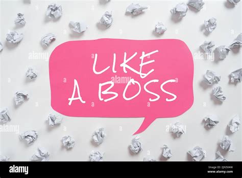 Writing Displaying Text Like A Boss Word For Acting As If You Are The One Giving Orders In Job