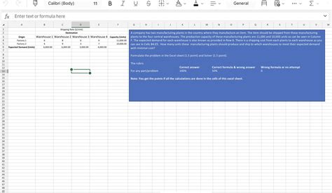 Solved please solve in excel and show formulas in the cells | Chegg.com