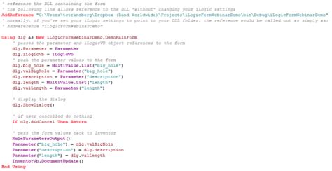 Ilogic Forms Native Or Net Imaginit Manufacturing Solutions Blog