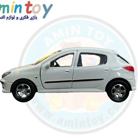 خرید و قیمت ماکت ماشین فلزی موزیکال چراغدار ۲۰۶ با رینگ اسپرت ترب