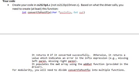 Solved Write A C Program That Convert Expressions That Are