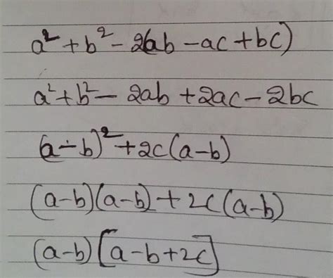 factorise a square + b square - 2(ab-ac + bc) - Brainly.in