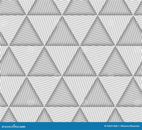 Abstract Striped Triangles Geometric Vector Seamless Pattern Stock Vector Illustration Of