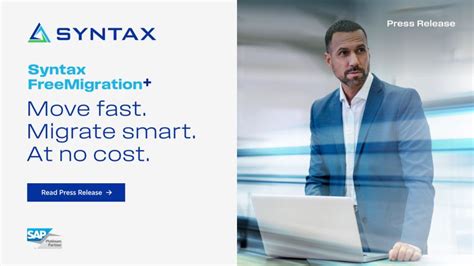 Introducing Syntax Freemigration Zero Cost Sap Ecc To S4hana Cloud Migration Syntax Posted