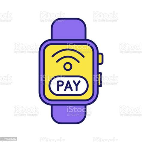 스마트 시계 Nfc 지불 아이콘 근거리 무선 통신에 대한 스톡 벡터 아트 및 기타 이미지 근거리 무선 통신 벡터 비접촉