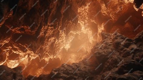 Premium Photo Natural Beautiful Cave Texture Background View From The
