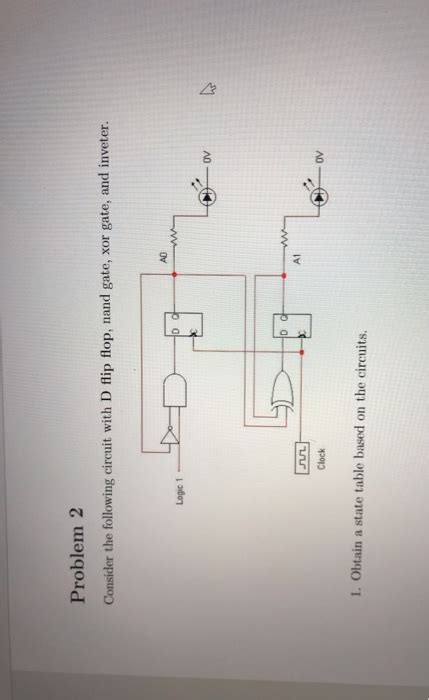 Solved Problem 2 Consider The Following Circuit With D Flip