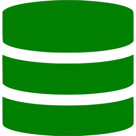 Green Database Icon Free Green Database Icons