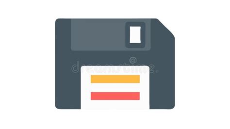 Retro Floppy Disk Icon For Data Storage Or Nostalgia Vector Design Generative Ai Stock Vector