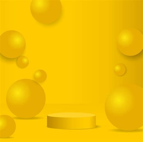 3d Product Background Red White Cylinder Vector Image