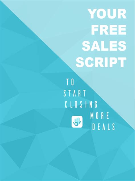 Free Sales Script Pdf Cognition Cognitive Science