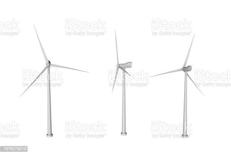 3 풍력 흰색 배경바람 에너지 산업 그림 3 차원 일러스트 레이 션에 고립 된 다른 회전 각도 0명에 대한 스톡 사진 및 기타