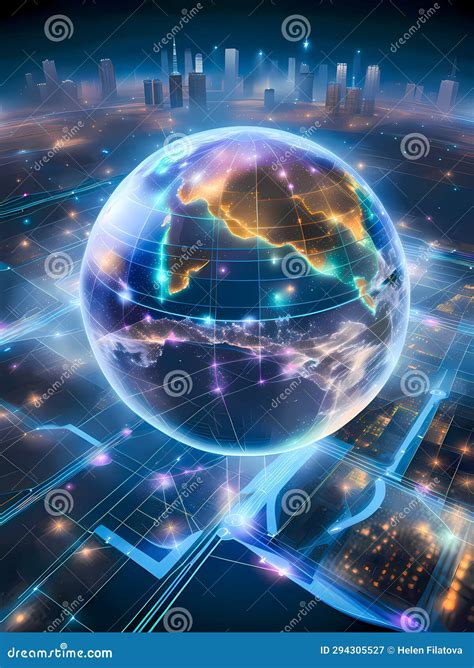 City Network Connections The Concept Of Telecommunication And