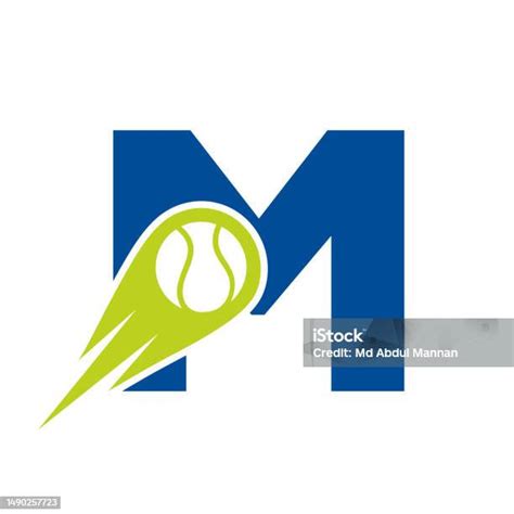 이니셜 편지 M 테니스 클럽 심볼 디자인 템플릿입니다 테니스 스포츠 아카데미 클럽 심볼 Championship에 대한 스톡 벡터 아트 및 기타 이미지