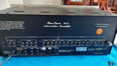 Phase Linear 4000 Preamplifier Very Clean Photo 4484610 Canuck