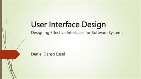 Types Of User Interface Pptx Operating Systems Computer Software