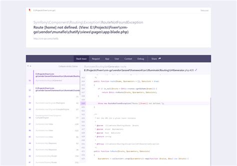 Route Home Not Defined · Issue 86 · Munafiochatify · Github