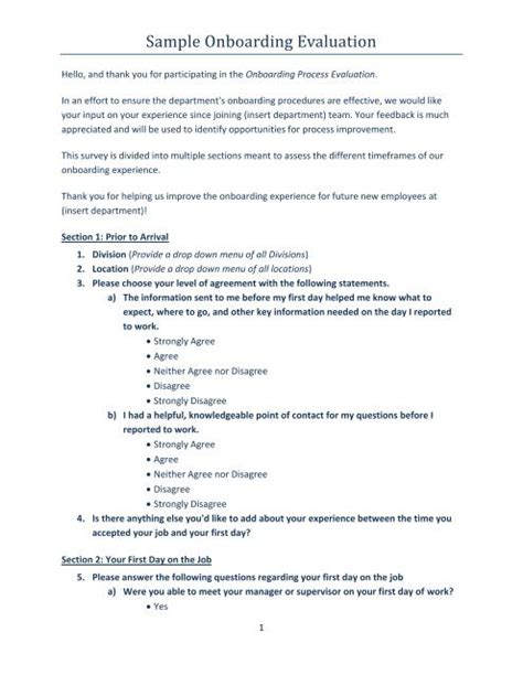 Wfp Sample Onboarding Evaluation