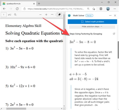 how to use microsoft edge to solve math problems thefastcode