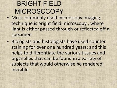 Bright Field Microscope Pptx