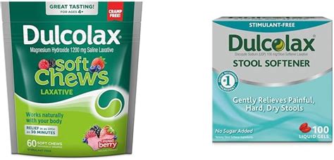 Dulcolax Soft Chews Saline Laxative Mixed Berry 60ct