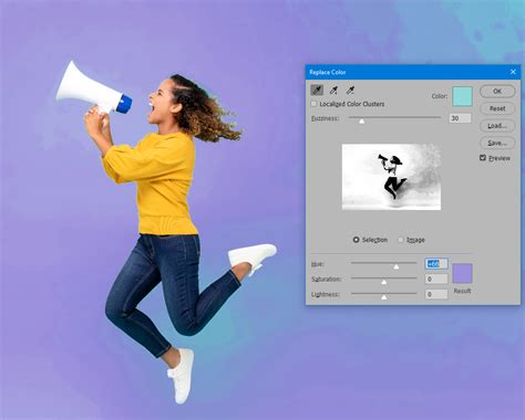 solved a bug on replace color mini preview in photoshop 2 adobe