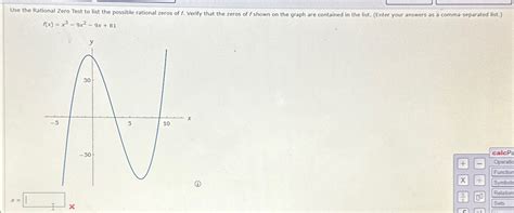 Solved Use The Rational Zero Test To List The Possible Chegg Com