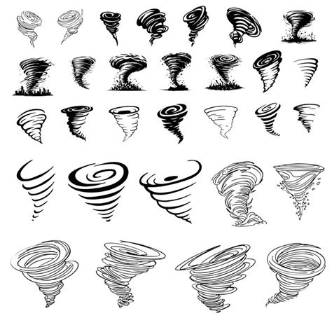 Tornado Svg Bundle Tornado Clipart For Cricut Strom Silhouette Tornado Vector Tornado Decal