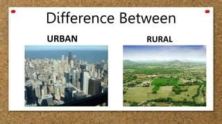 Description Difference Between Urban And Ruralpptx