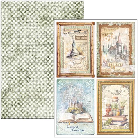 Ciao Bella Wizard Academy A4 Creative Paper Pad Papercraft Maniac