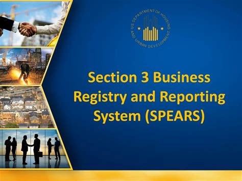 Ppt Spears Streamlined Hud Reporting System For Section 3 Businesses