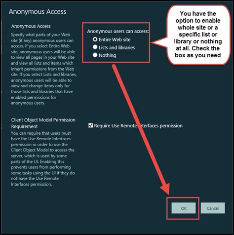 Anonymous Access Sharepoint