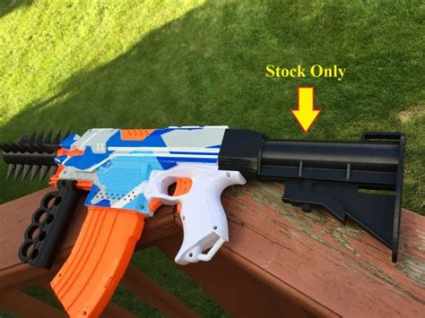 Sswi Nerf Compatible Mod Large Ar Shoulder Buttstock Stock Any Color Snap On So Sick With It