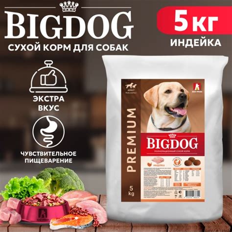 Корм сухой Зоогурман BIG DOG полнорационный для взрослых собак средних ...