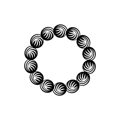 Swirl Sphere Circle Black And White Geometric 67830676 Vector Art At