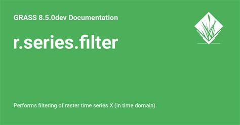 Riesfilter Grass 850dev Documentation