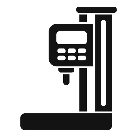 Premium Vector Automated Cnc Machine Icon Simple Vector Printer Control