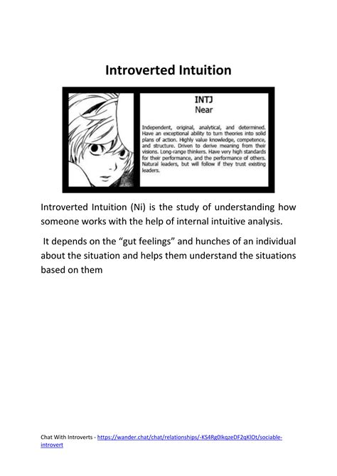 What Is Introverted Sensing Pdf