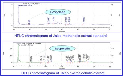 Hplc Chromatogram Of Different Extracts Of Jalap Download Scientific