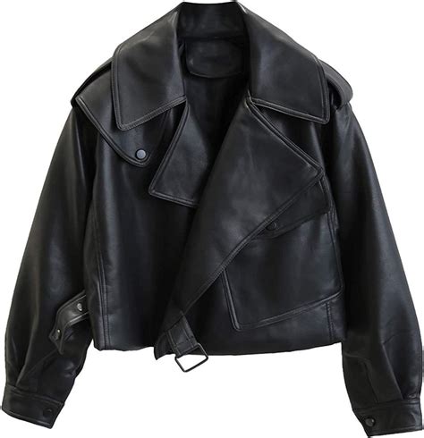 Oversized Black Leather Jacket For Womens Hollywood Leather Jackets