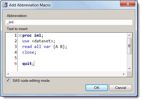 Take Sas Program Editor Abbreviations To The Next Level The Sas Dummy