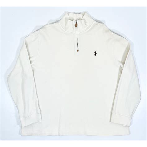 2000s Polo Ralph Lauren Cotton Knit Sweater Xl Ivory Mission Web Store