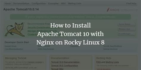 how to install apache tomcat 10 with nginx on rocky linux 8
