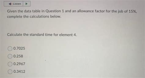 Solved Given The Data Below And An Allowance Factor For The Chegg Com