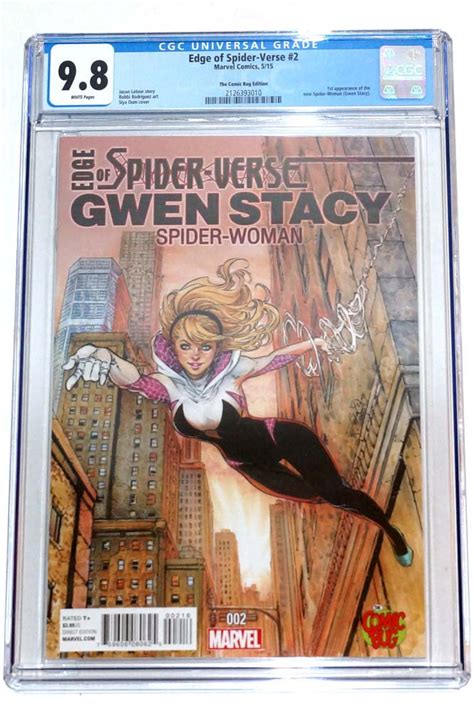 Edge Of Spider Verse 2 Cgc 98 Siya Oum Variant 1st Spider Gwen