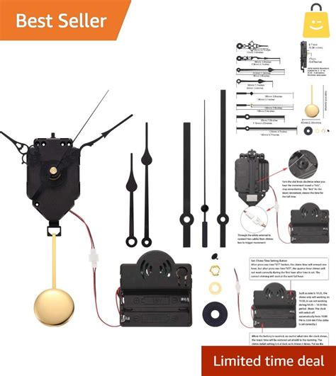 Customizable Pendulum Clock Kit With Westminster Chime And Adjustable