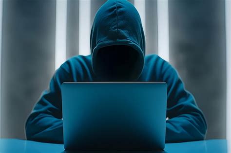 Premium Photo Anonymous Hacker Typing Computer Laptop Cybercrime
