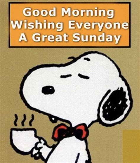 Good Morning Happy Sunday Snoopy Images