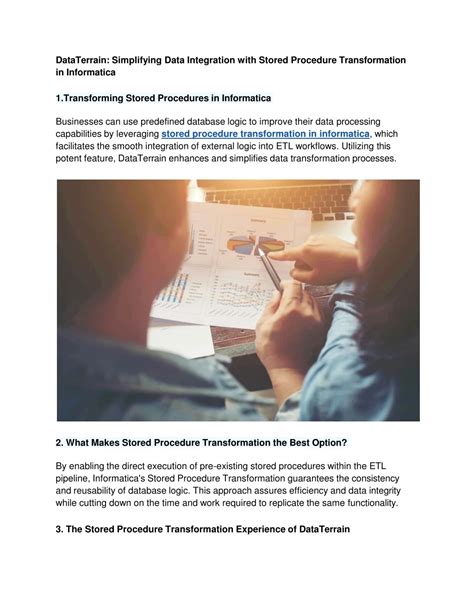 Ppt Dataterrain Simplifying Data Integration With Stored Procedure Transformation In