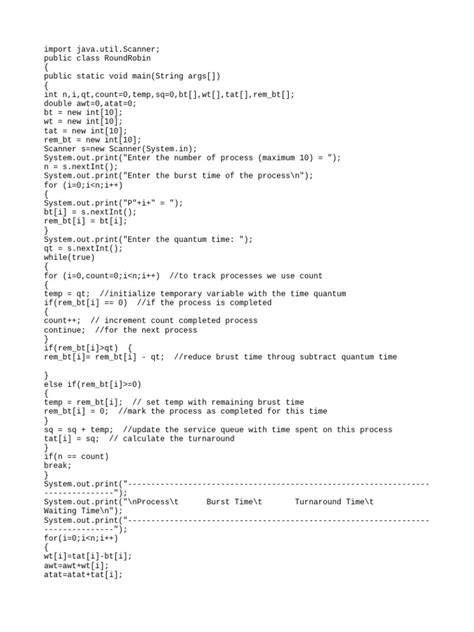 round robin pdf